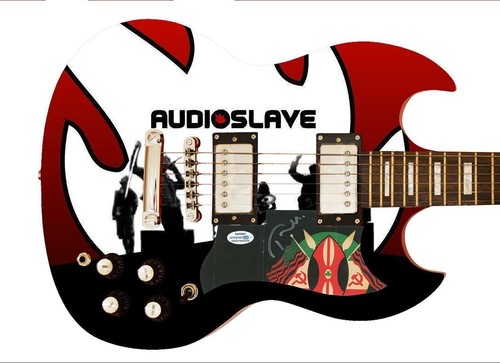 Tom Morello Signed Autographed Audioslave Custom Photo Graphics Guitar ...
