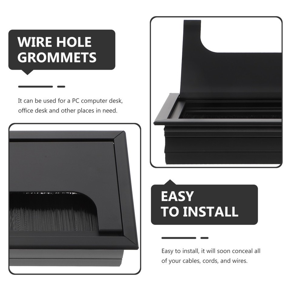 Cord Cable Grommets PC Desk Cable Cord Organizer Aluminum Alloy Wire ...