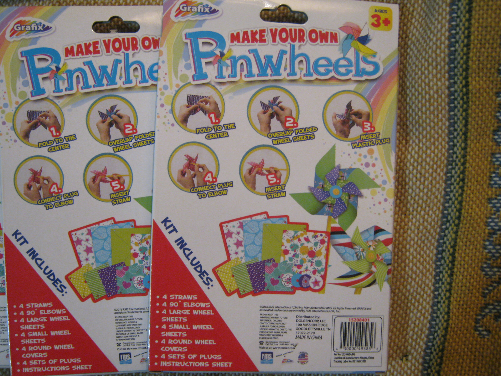 Make Your Own Pinwheels kits, LOT of 6, Grafix, kids, crafts, children ...