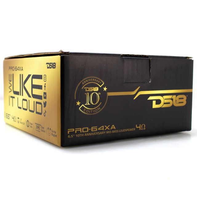 Pair DS18 Special Edition 6.5" Midrange 4 Ohm 1000W Loud Car Speaker ...