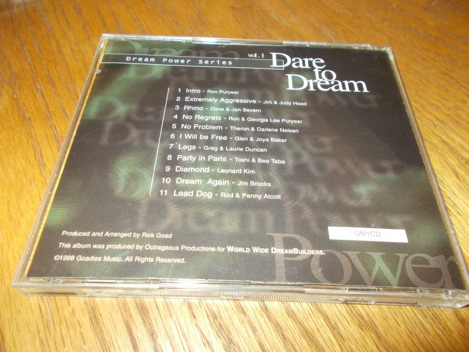 DREAM POWER SERIES VOL 1. - DARE TO DREAM CD | eBay