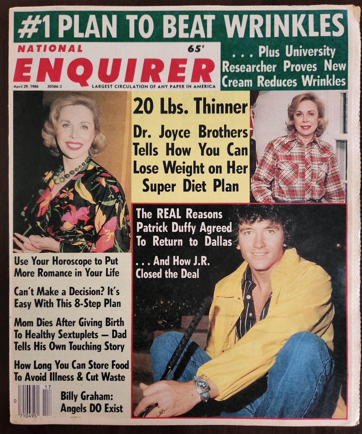 National Enquirer Magazine April 29 1986 Patrick Duffy | eBay