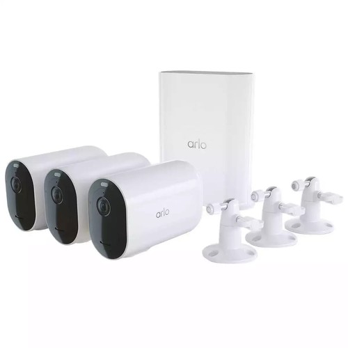 Arlo Pro 4 XL Spotlight 3 Cameras with Smart Hub | eBay