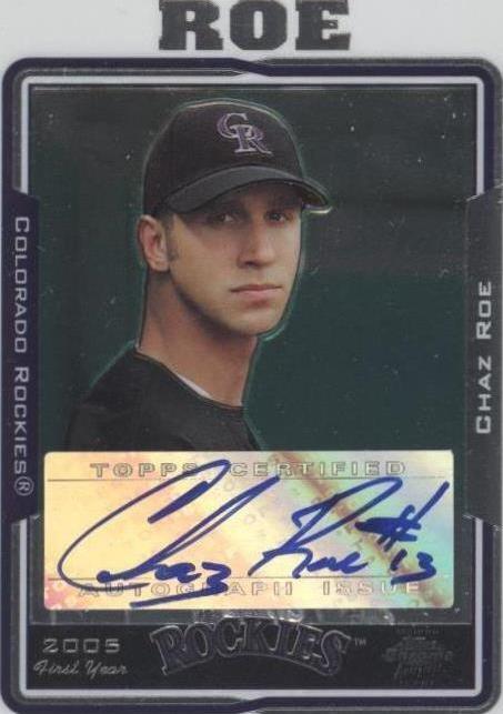 2005 Topps Chrome Update & Highlights - Chaz Roe #UH237 (AU, RC) for ...