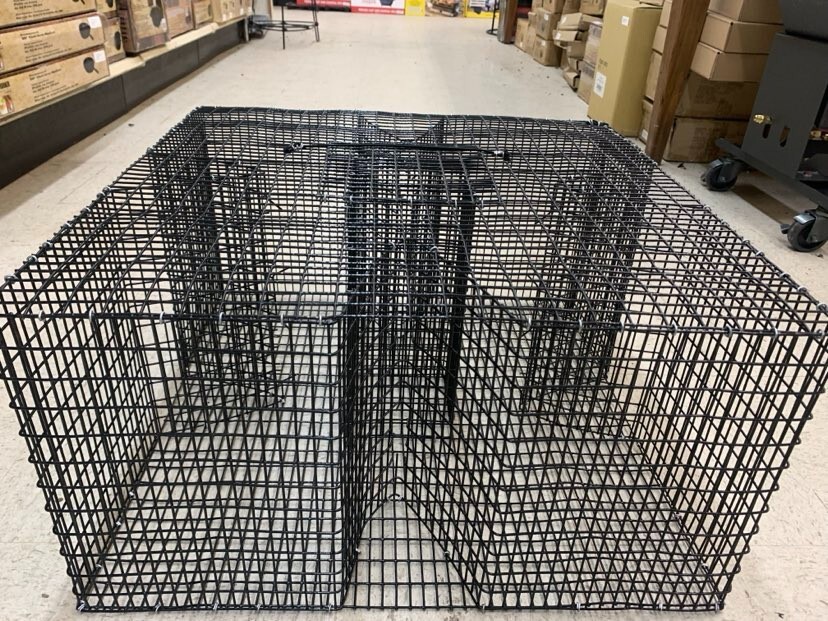 Large Perch Trap with Vinyl Coated Wire and Floats - Size: 23" x 23 ...