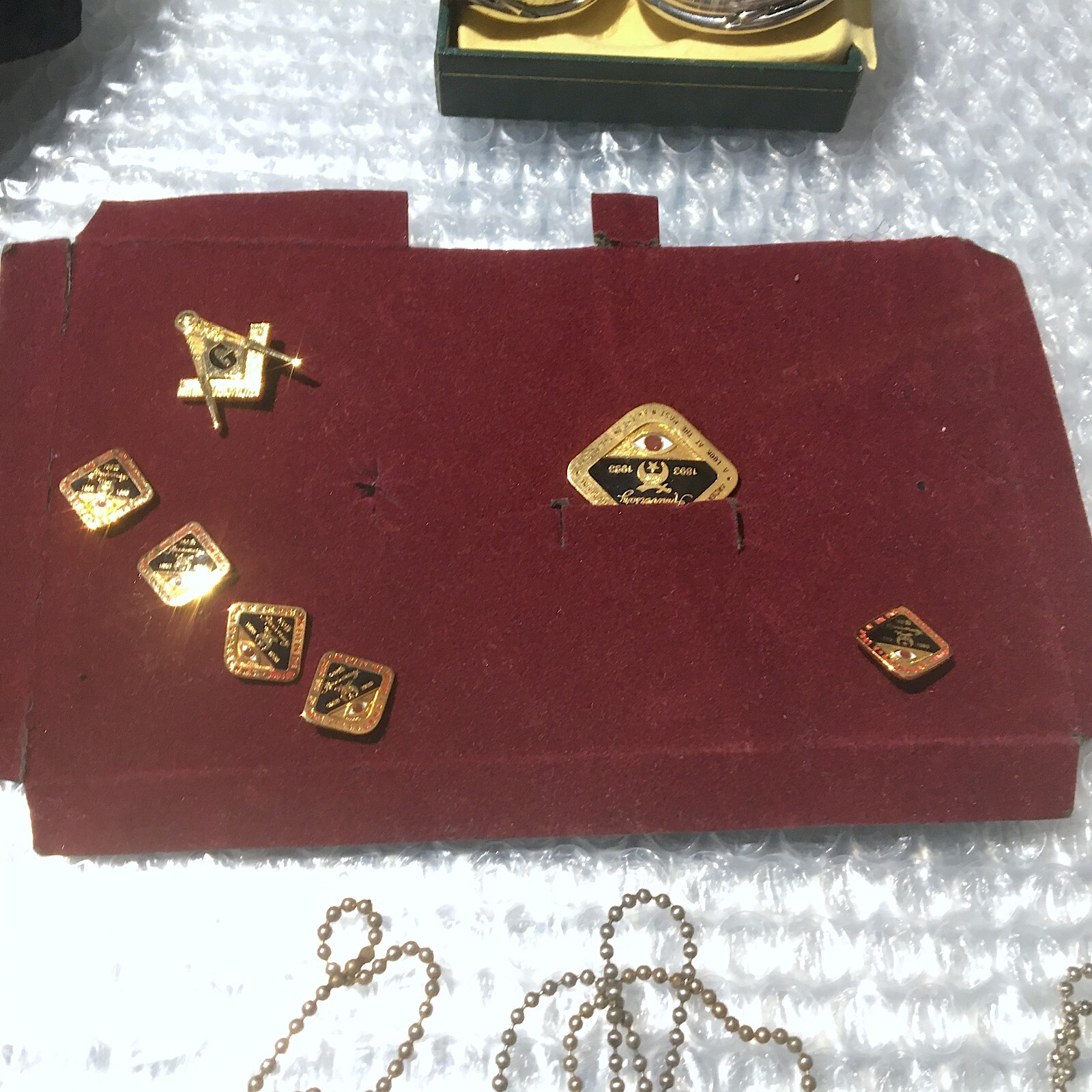 Freemason Masonic Fraternity Lot | Aprons, Hats, Watches, Dog Tags ...