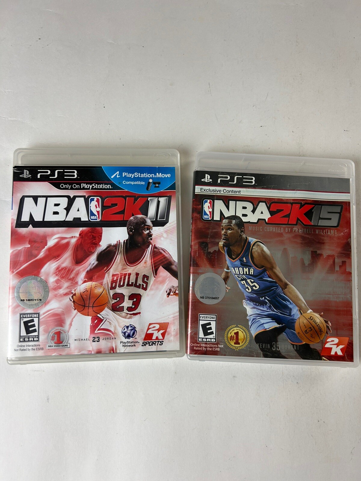 NBA 2K11 and 2K15 PlayStation 3 PS3 Michael Jordan Complete with Manual ...