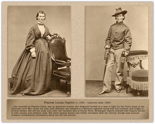 FRANCES CLAYTON Woman Served As Male Union Civil War Soldier 8x10 Photo ...