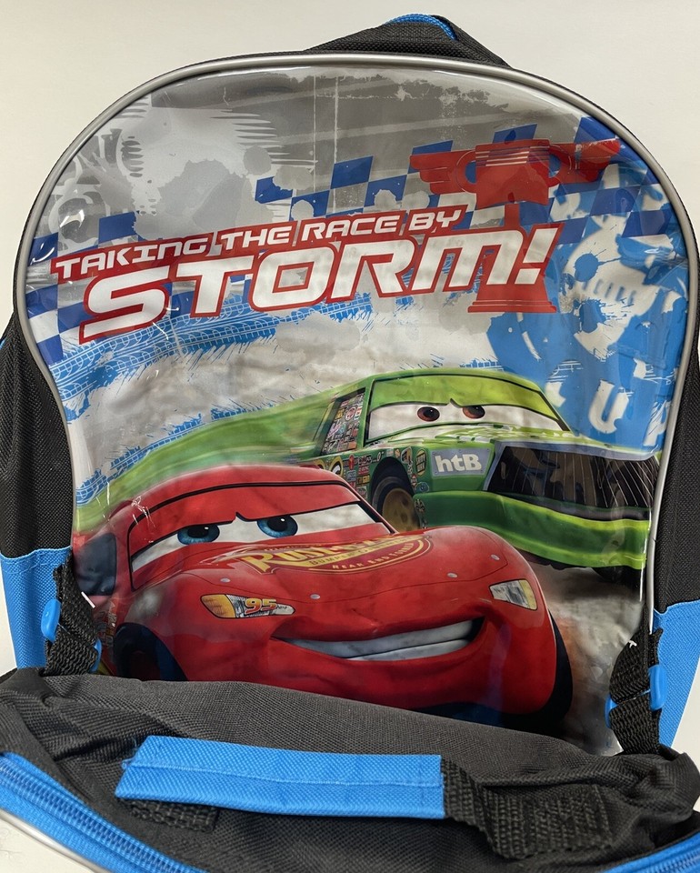 Backpack 16" + Detachable Lunch Bag Cars McQueen Storm NWT | eBay