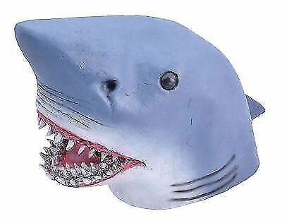 Quality Full Overhead Latex Rubber Shark Big Jaws Fancy Dress Costume ...