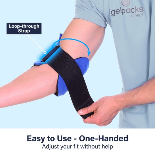 Elbow Ice Pack and Wrap for Tennis Elbow Pain Relief - Hot Cold Gel ...