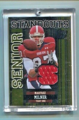 2007 Topps Draft MARTREZ MILNER College Gold Game Jersey GEORGIA ...