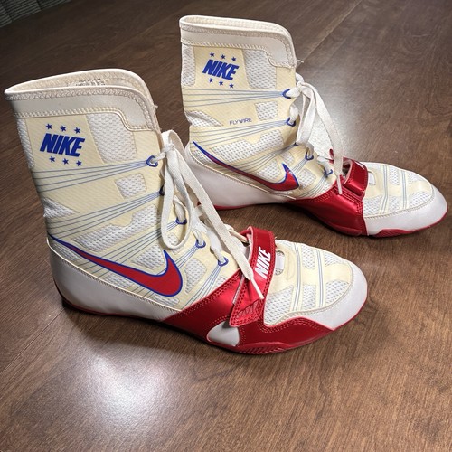 Boxing Shoes Nike HyperKO Style Mesh High Ankle Support, Training fight ...