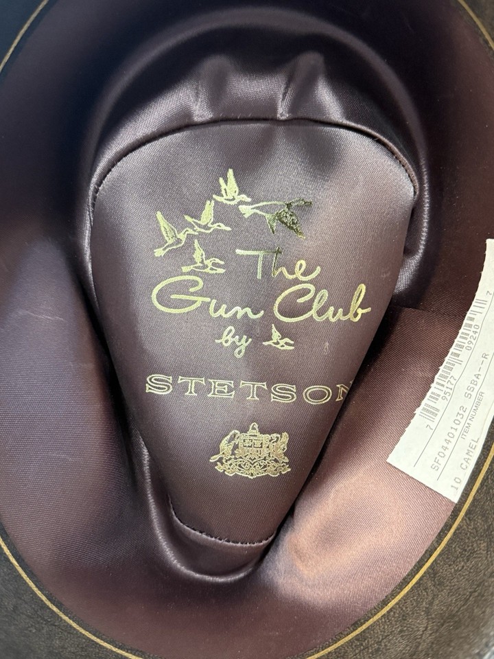 Mens Stetson Western Hat Gun Club Collection Size 7 3/8 - R Oval ...