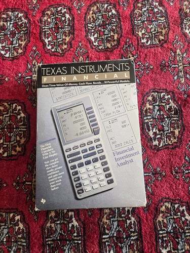Vintage Texas Instruments Financial Investment Analyst FIA-10 Retro 80s ...