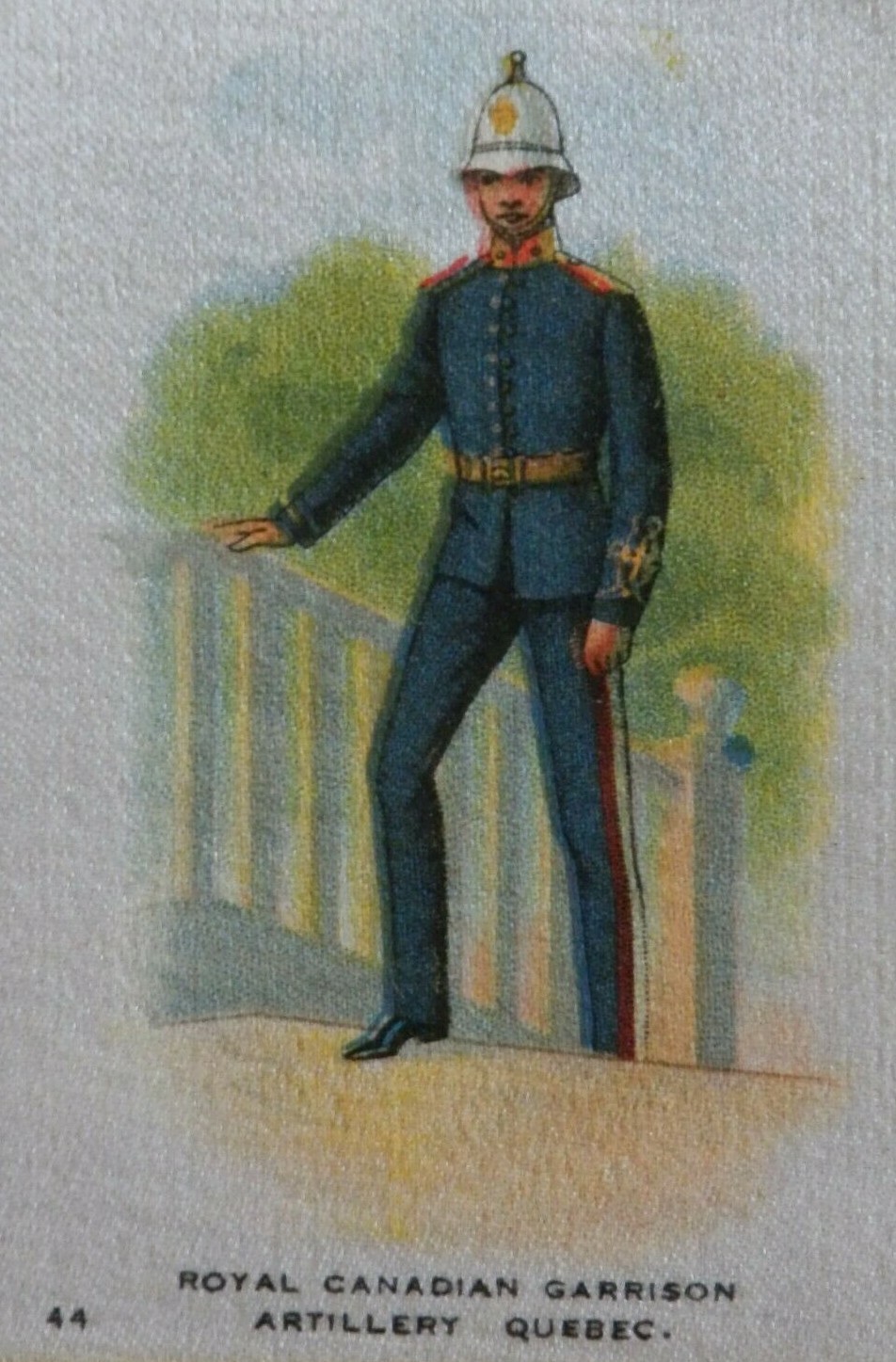 ROYAL CANADIAN GARRISON ARTILLERY QUEBEC Silk 1914 Regimental Uniforms ...
