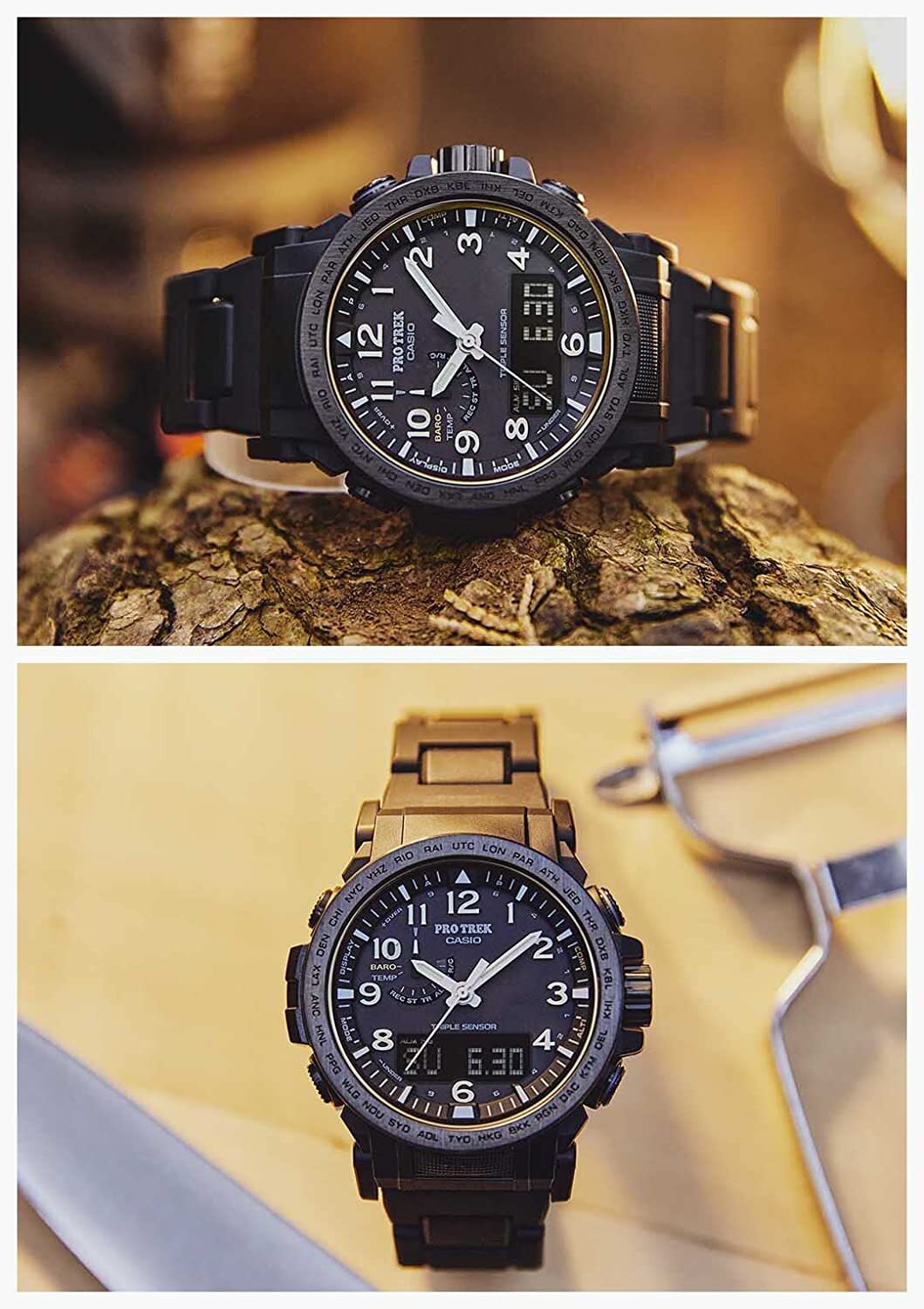 Casio Pro Trek PRW-51FC-1JF Climber Line Black Solar Composite Band ...
