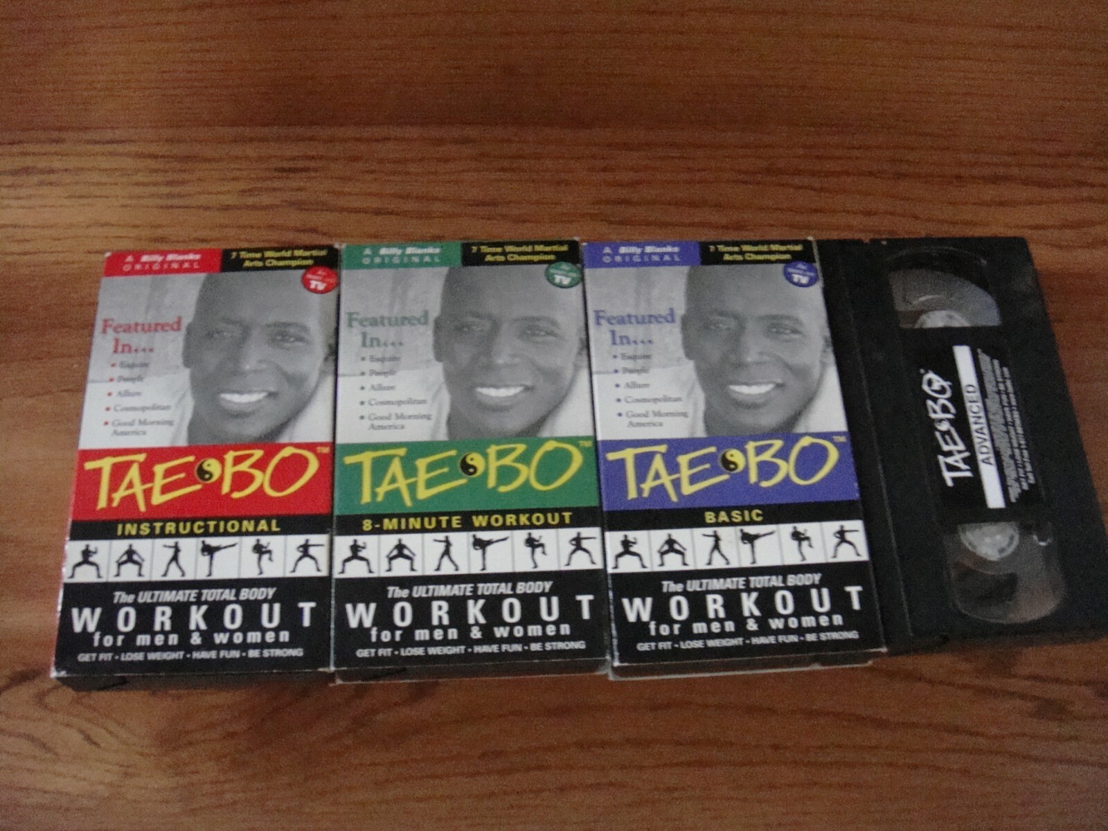 Lot of 4 TaeBo WORKOUT VHS TAPES The Ultimate Total Body Workout As ...
