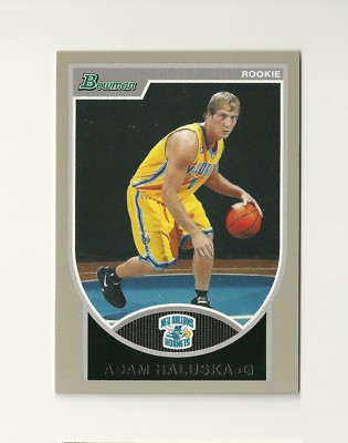 2007-08 Bowman Silver #142 Adam Haluska /199 RC Iowa Hawkeyes Hornets ...