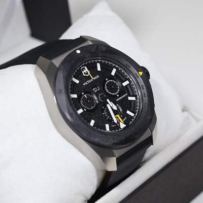 Victorinox I.N.O.X Titanium Black Dial Men's Chronograph Watch 242011 ...