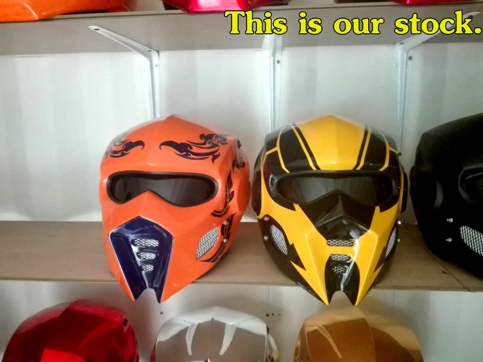 Custom Predator Wolf Helmet Glossy Black Motorcycle Helmets Casco ...