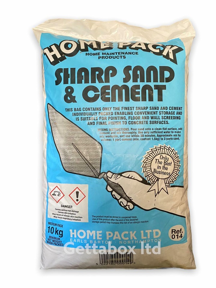 Home Pack Sharp Sand and Cement Ready to Use 5kg , 10kg , 20kg | eBay UK