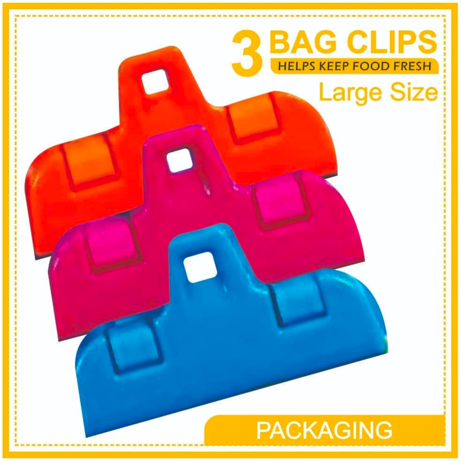 Food bag Storage Clips Freezer Fridge Seal Hanging Keeps Food Fresh bag ...