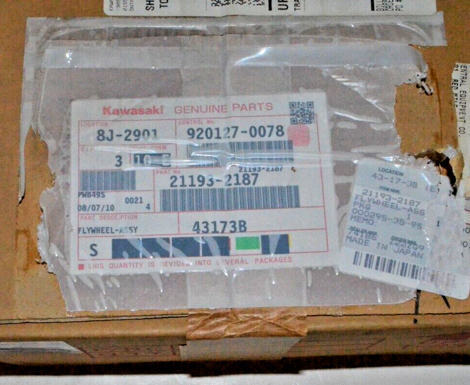 New, Kawasaki 21193-2187 Flywheel Assy - Fits FD671D-AS00 4 Stroke ...