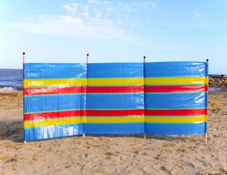 4-10 Pole Windbreaker Beach Camping Wind Blocker Tent Sun Screen Wind ...