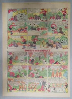 Buster Beans Dog Comic Strip ! by Robt. L Dickey 6/2/1935 Size: 11 x 15 ...