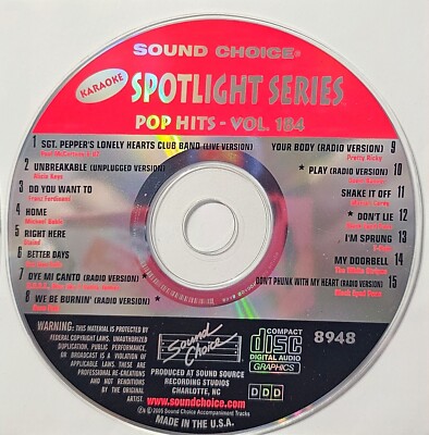 SC8948 POP HITS SOUND CHOICE KARAOKE CDG LOT WA | eBay