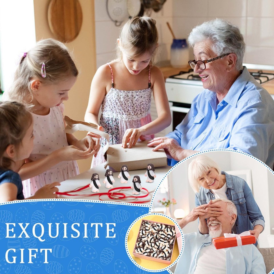 100 Pack Mini Jesus Figurines Bulk Little Jesus Figures Toys Religious ...