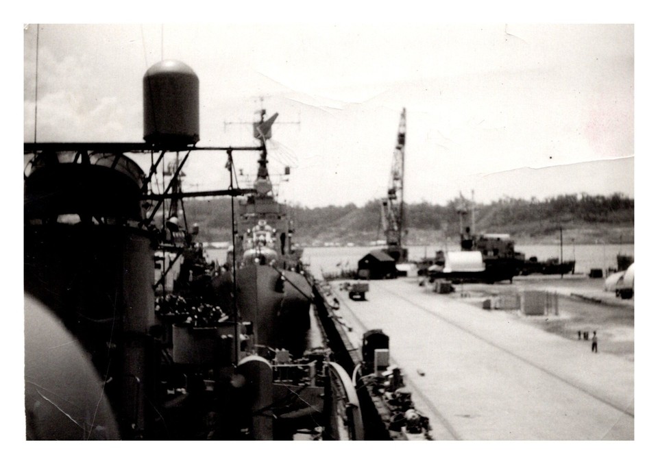Vintage 1940's Photograph WW2 USS Wilkinson Navy Destroyer Subic Bay ...