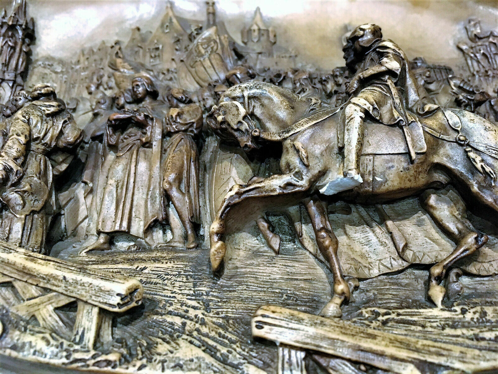 An Antique Meerschaum Relief Plaque by Justin Mathieu St Louis Crown of ...