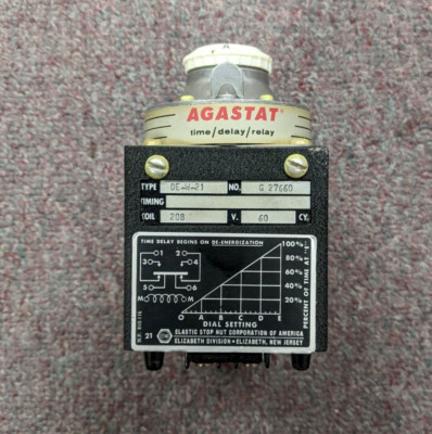 Agastat Time/Delay/Relay DE-W21 208v 60CY New In Box | eBay