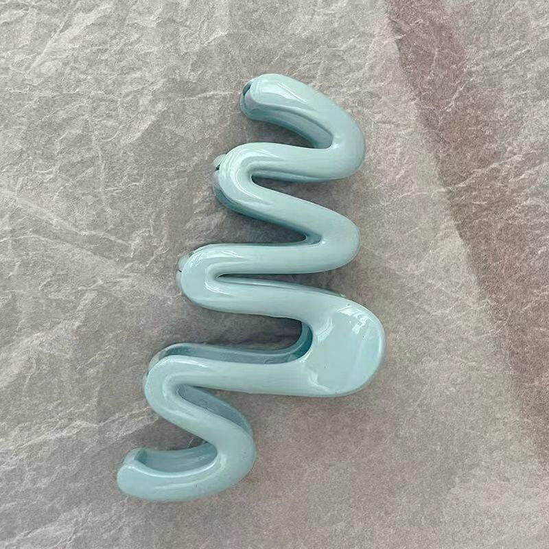 Dopamine Colourful Jelly Wave Hair Clips Girls Headwear Accessories ...