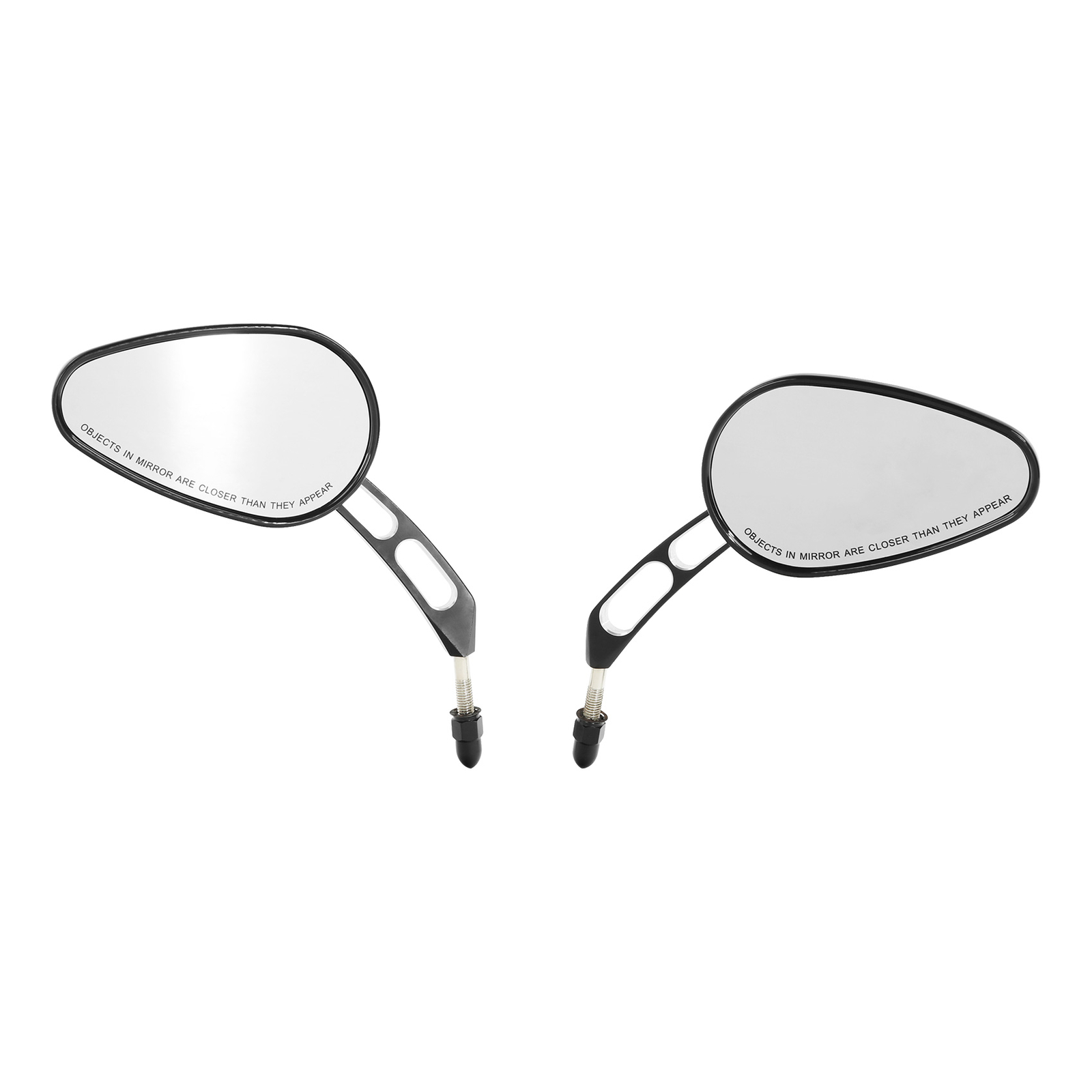 Motorcycle Rearview Side Mirrors Fit For Harley Softail Slim FLS 12-17 ...