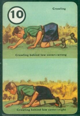 1955 Pepys, Scouting card game (Boy Scouts), # 10, Crawling | eBay