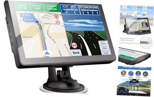 GPS Navigator for Car Truck RV, Latest 2025 Map Touch Screen Real Voice ...