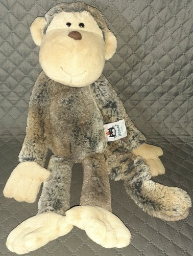 Jellycat 17" MATTIE MONKEY Gray Brown Floppy Stuffed Plush Animal Toy ...