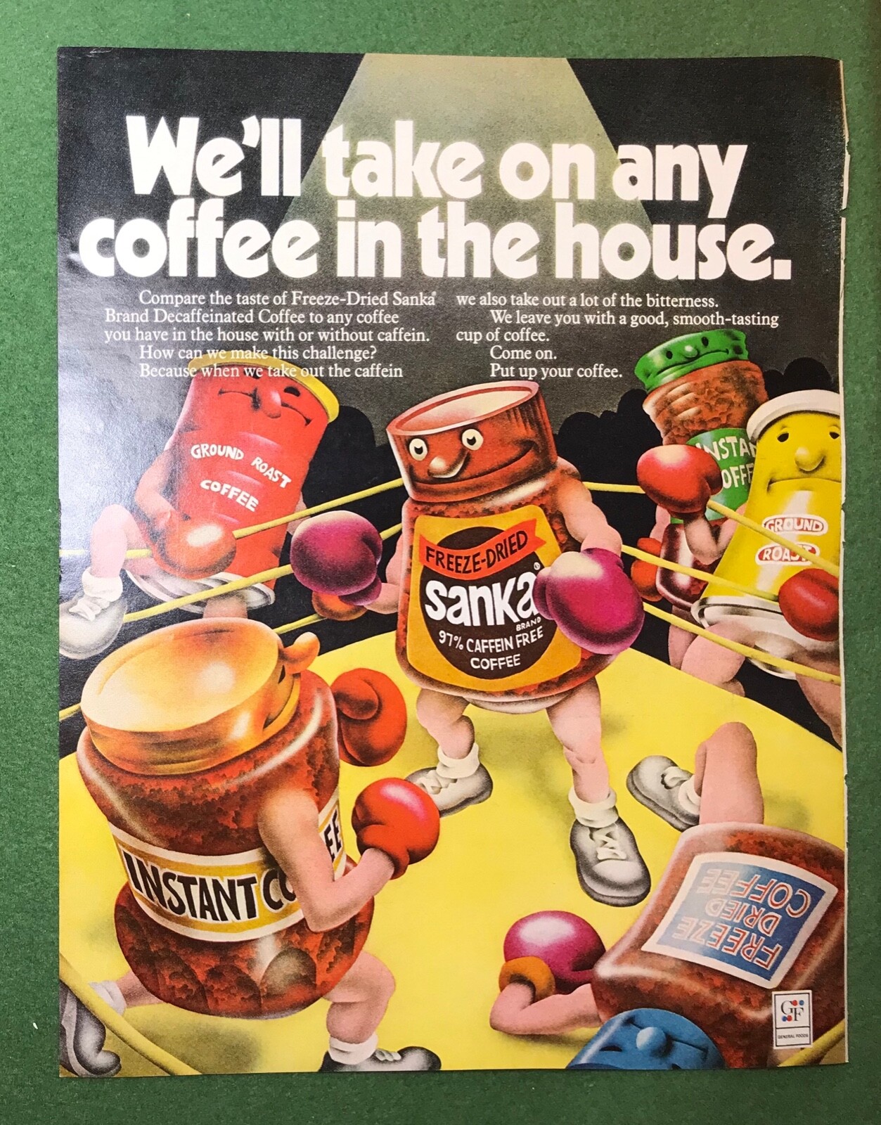 1970s large size magazine ad SANKA Brand Freeze Dried Instant Coffee ...