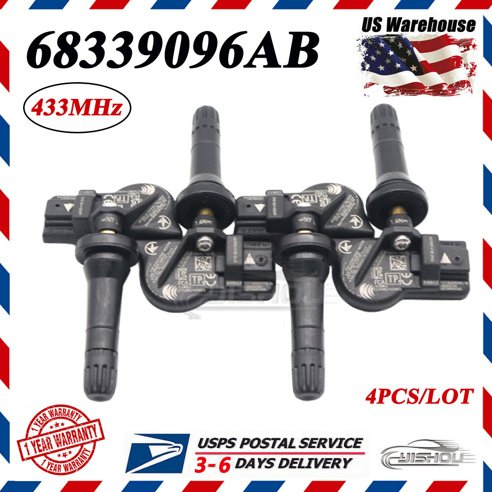 68339096AB TPMS Tire Pressure Sensor For 2021-2024 Jeep Wrangler JL ...