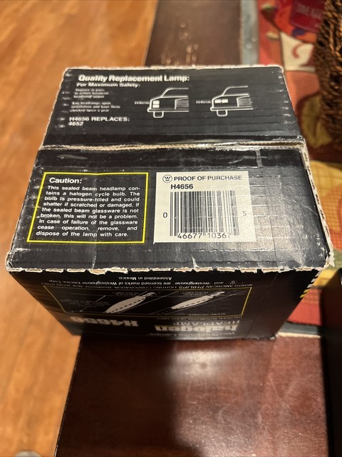 Philips Halogen H4656 Rectangular Low Beam 3 Lugs/12 Volts for sale ...