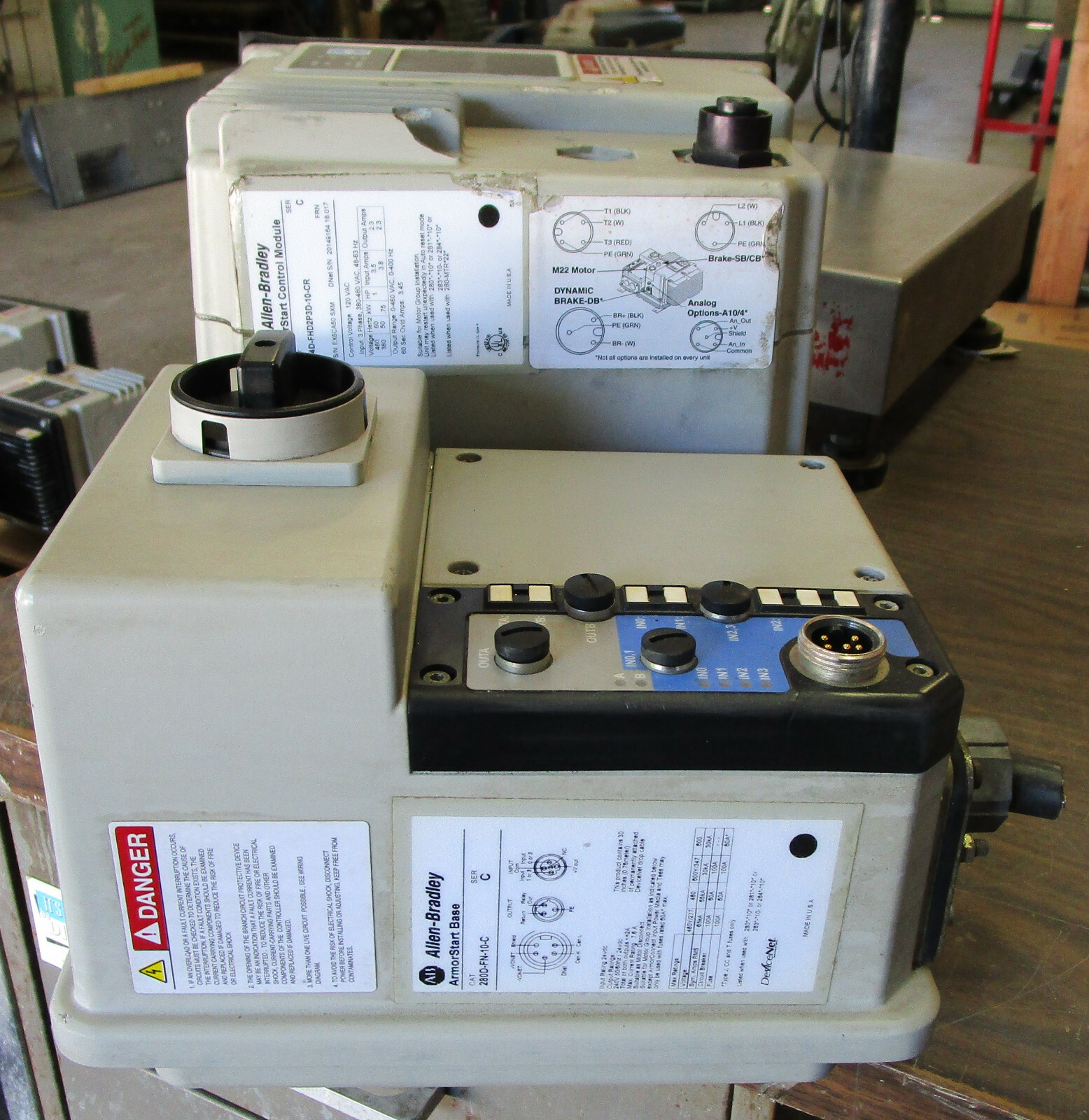 Allen-Bradley AB ArmorStart Base 280D-FN-10-C Control Module 284D ...