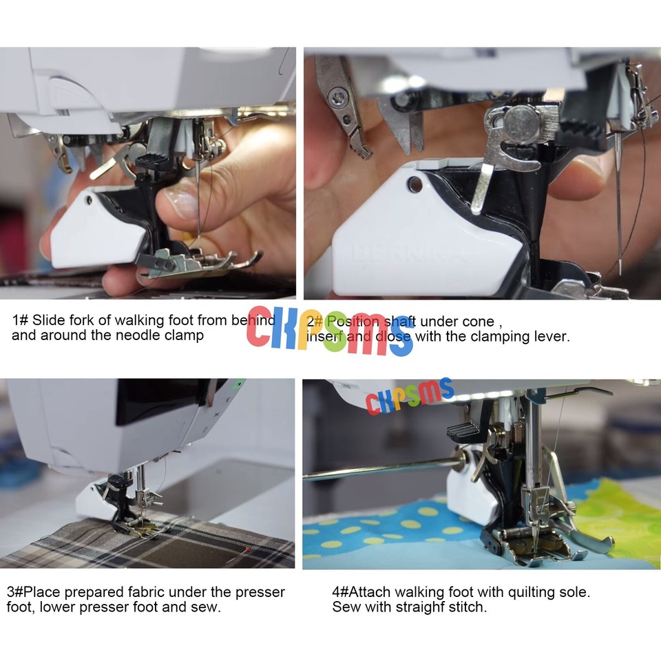 Three Changeable Sole Walking Foot + Seam Guide Bernina NEW STYLE ...