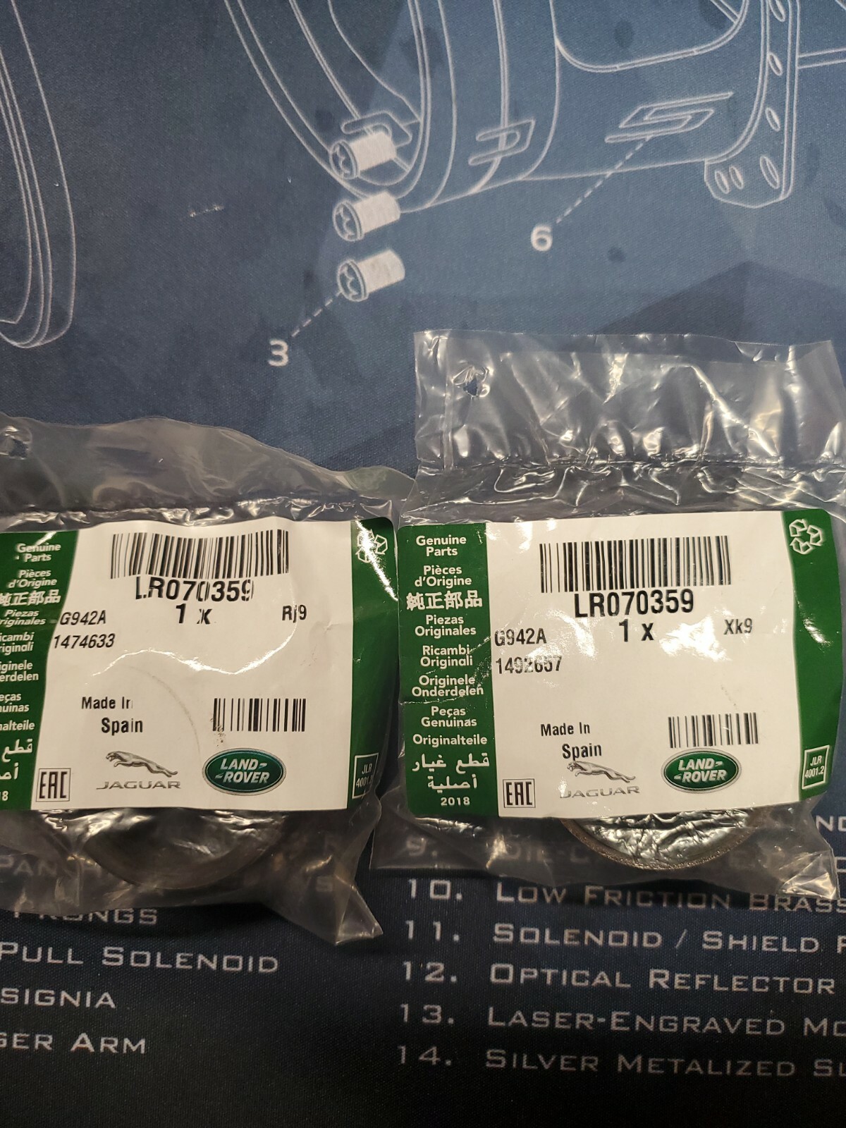 GENUINE LAND ROVER GASKET Solenoid Engine Variable 2.0L 16V PETROL ...