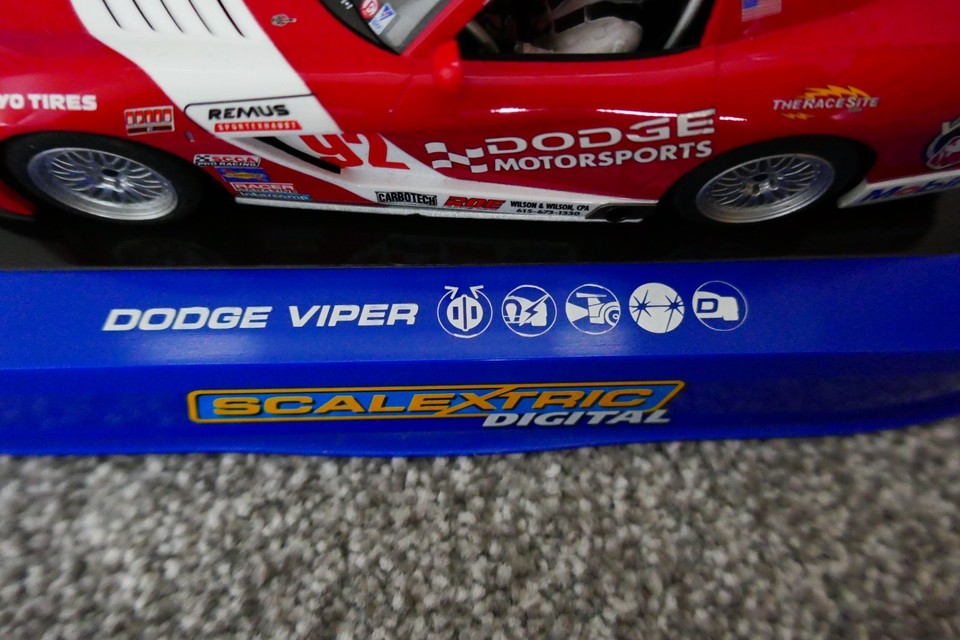 scalextric car boxed Dodge Viper with Digital chip installed | eBay UK