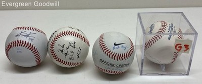 Mixed Lot of 4 Signed Baseballs Seattle Mariners & More | eBay