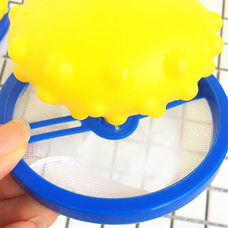 Laundry Lint Catcher for Washing Machine Floating Filter Net Bag | eBay ...