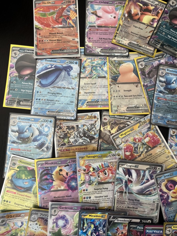 Pokemon Lot of 61 Ex, V, and Ace Spec Cards (All Sleeved) | eBay